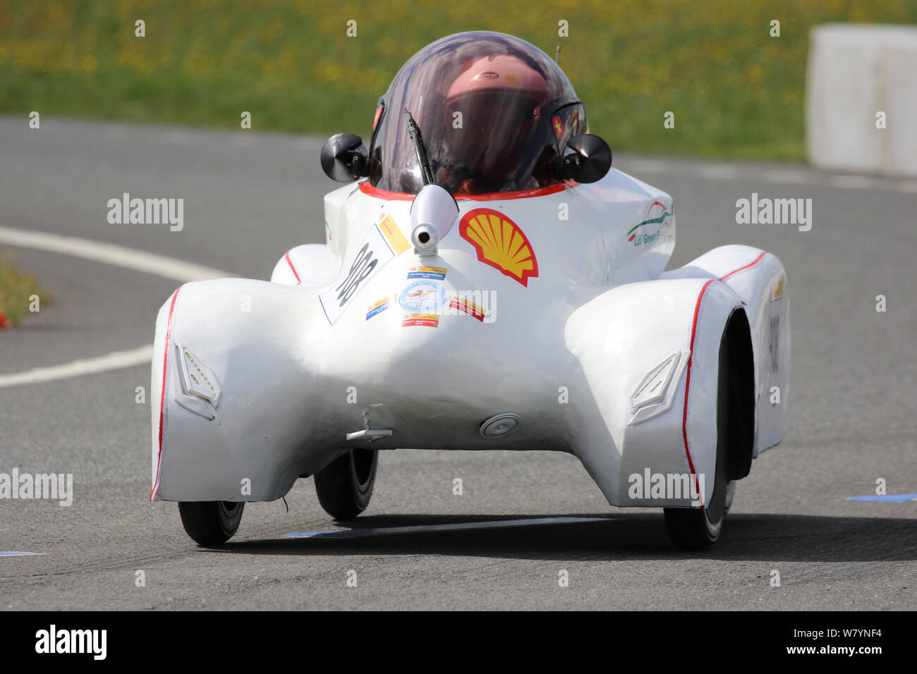 Competitors take part in a test session in the 2019 Shell Eco Marathon ...