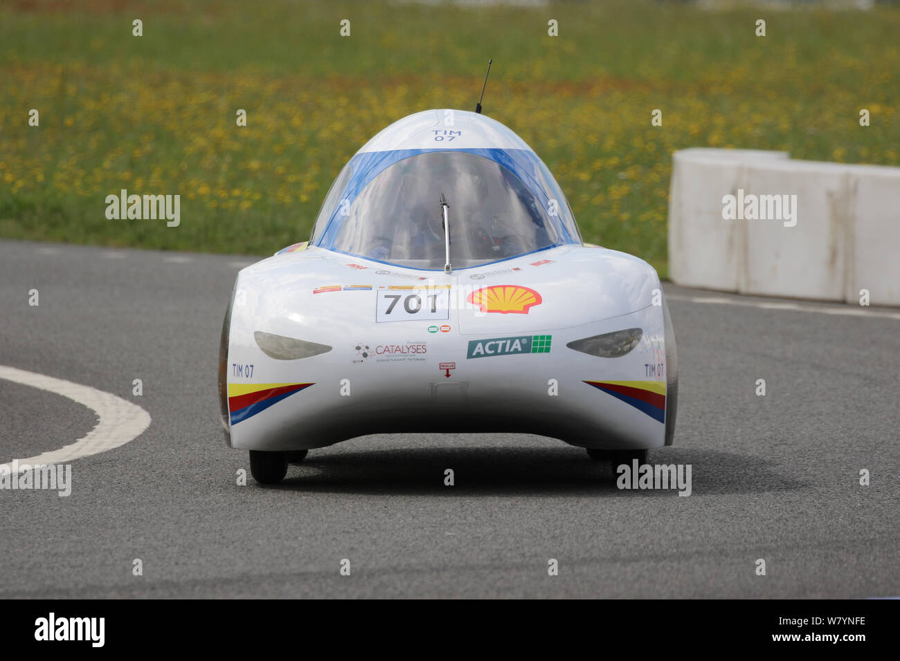 Competitors take part in a test session in the 2019 Shell Eco Marathon ...