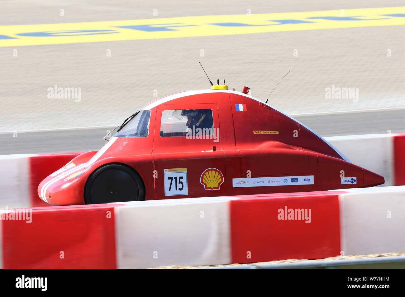 Competitors take part in a test session in the 2019 Shell Eco Marathon ...