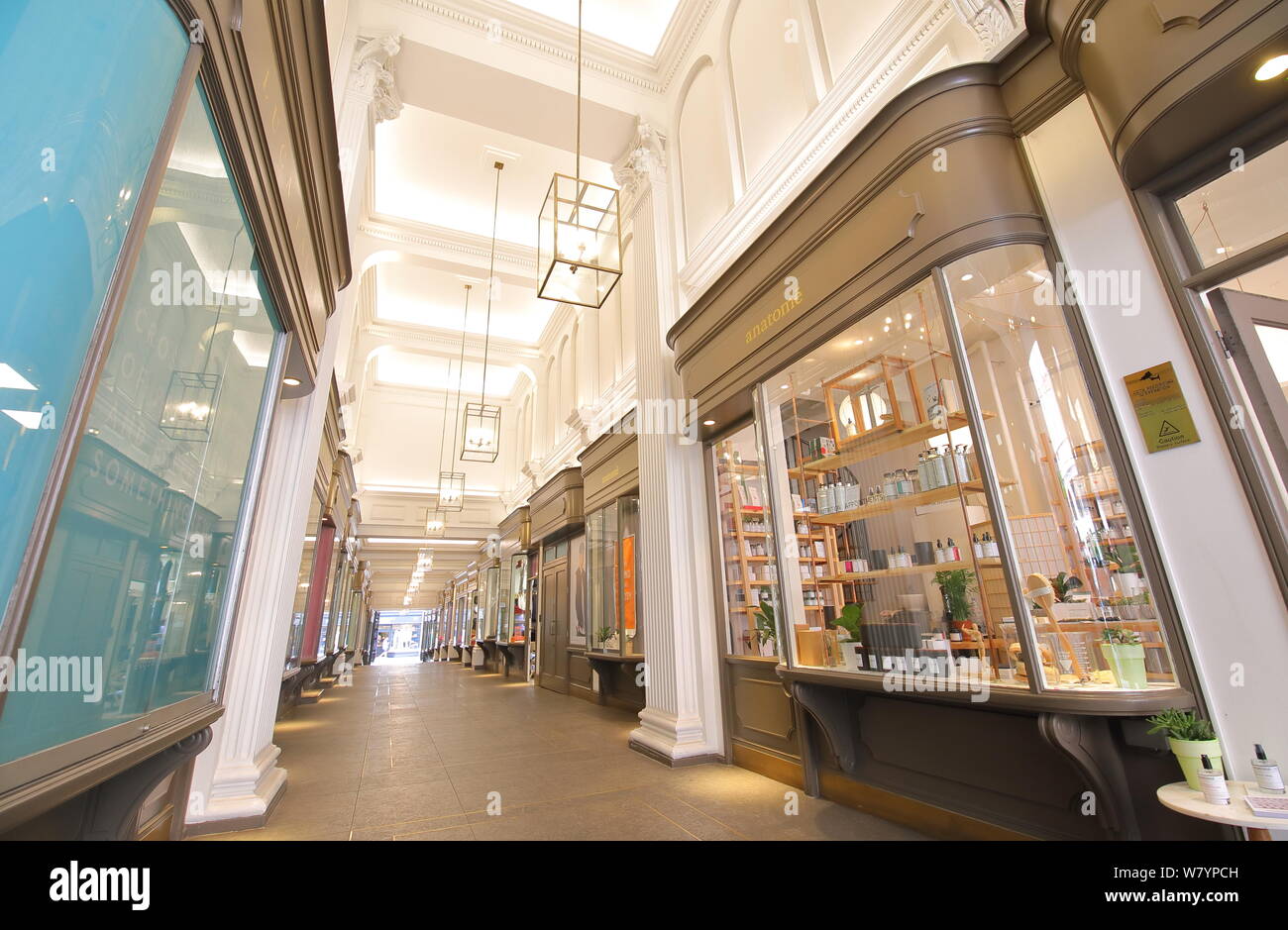 Princes Arcade shopping street London UK Stock Photo - Alamy