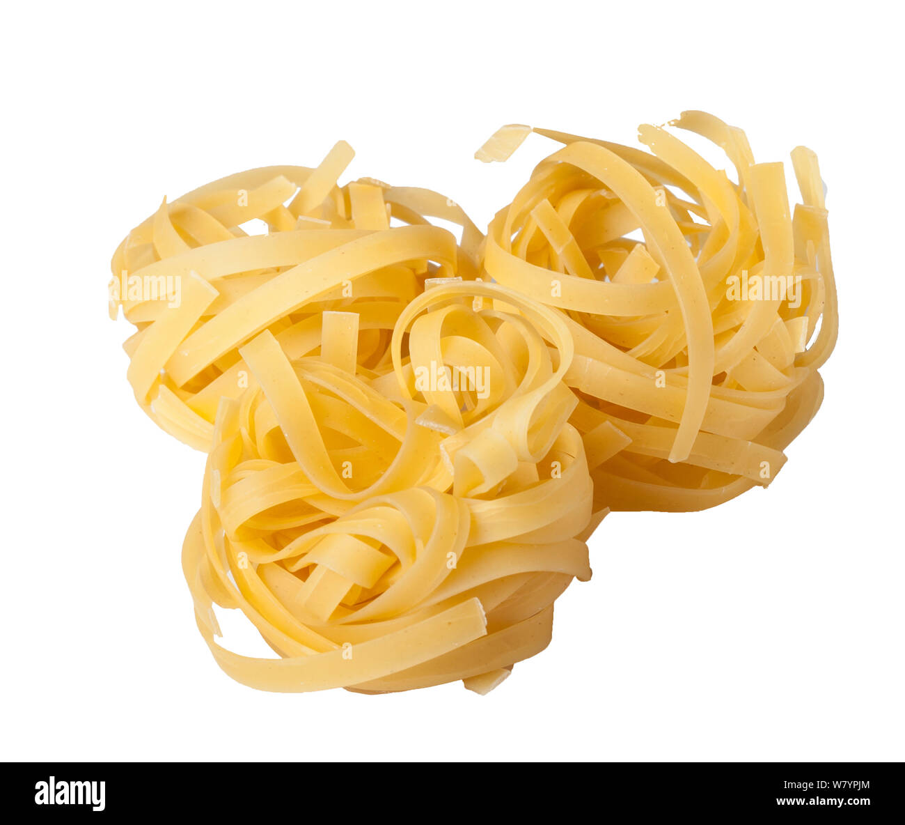 Tagliatelle Nest Pasta Pile Stock Photo - Alamy