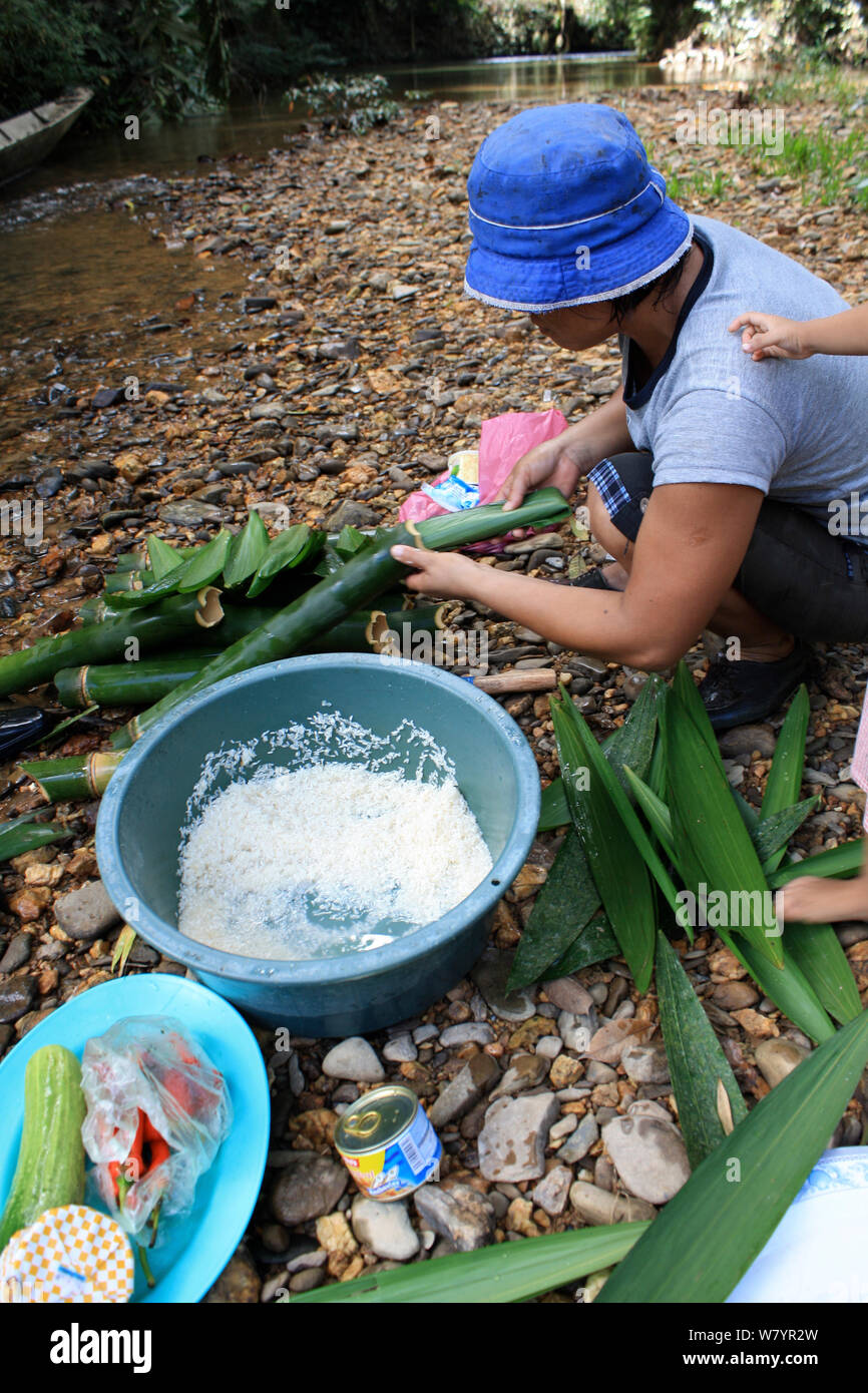Preparing bamboo hi-res stock photography and images - Alamy
