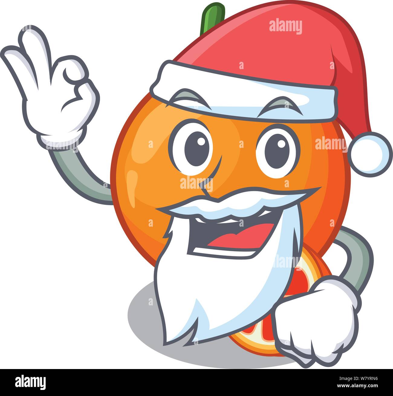 Santa orange blood isolated in the character Stock Vector Image & Art ...