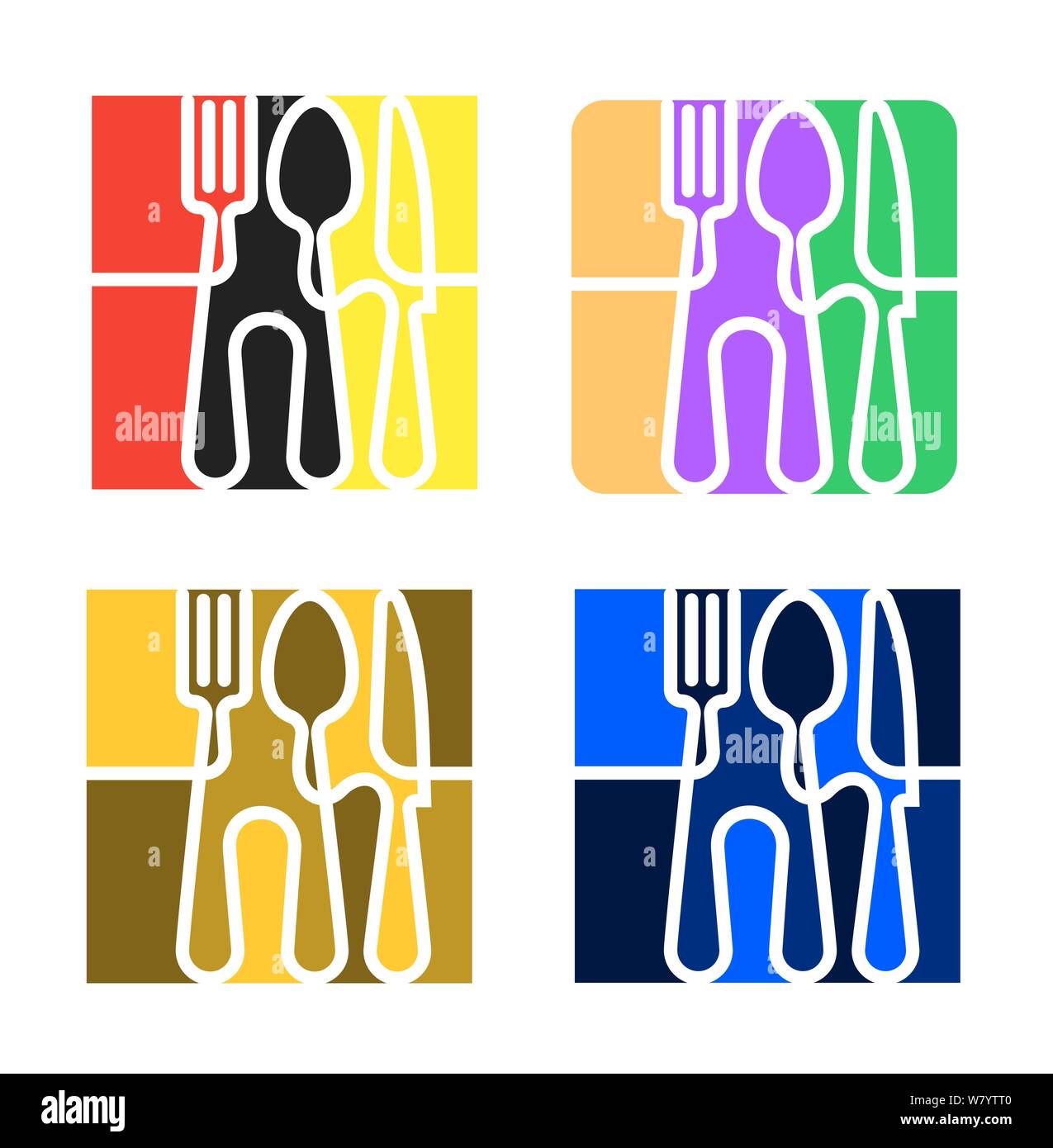 Kitchen forks abstract Stock Vector Images - Alamy