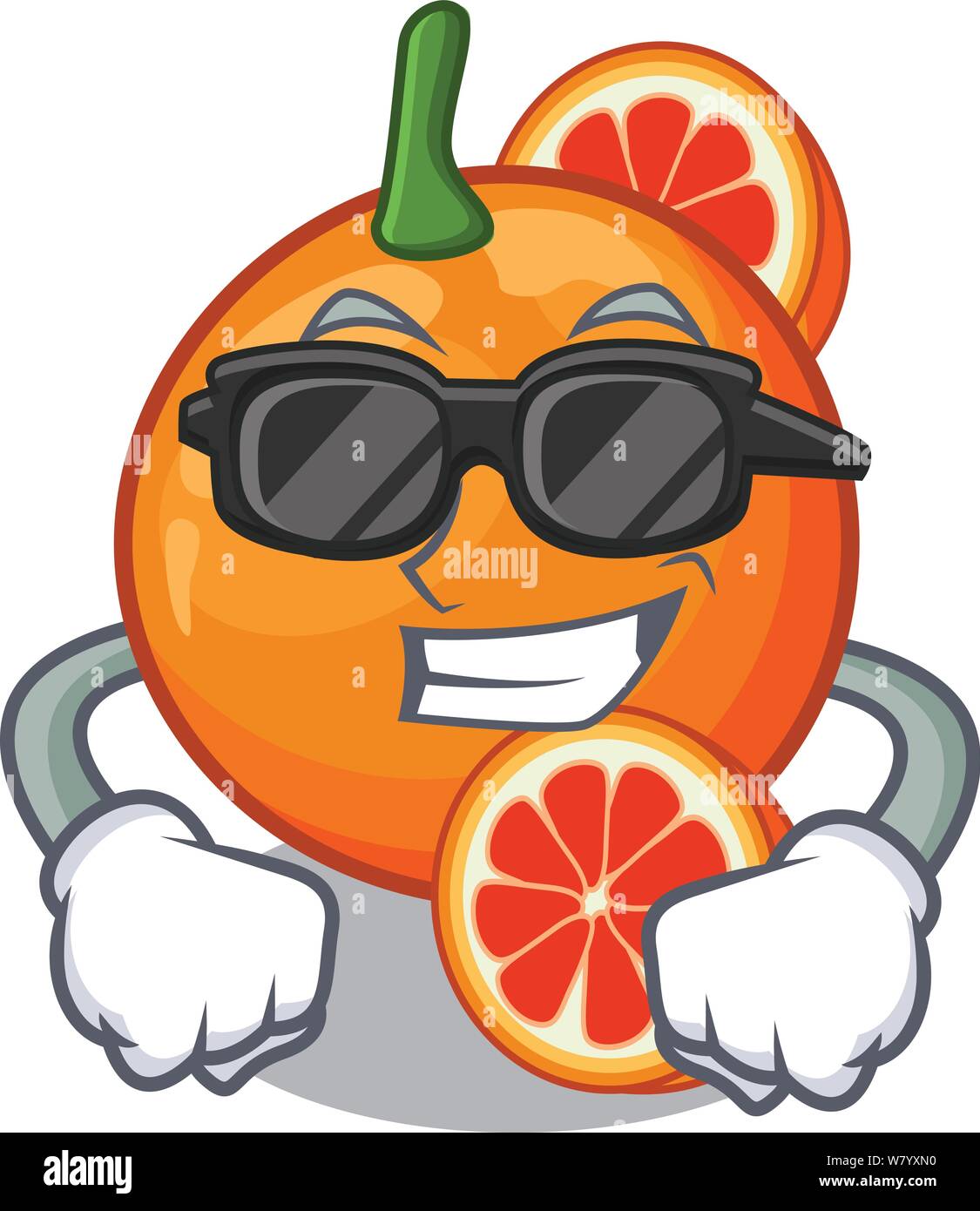 Blood orange slice Stock Vector Images - Alamy