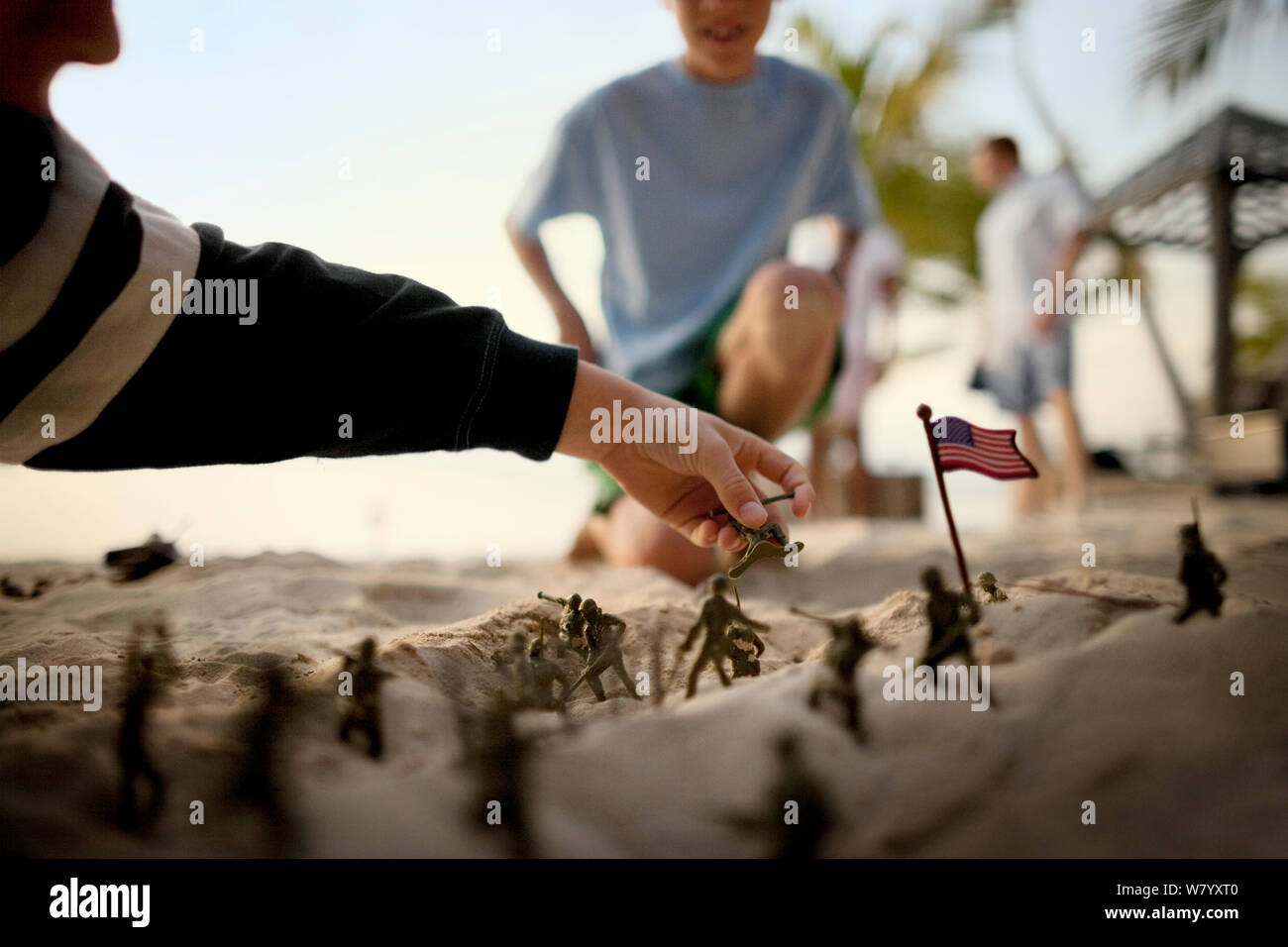 Boys playing with soldiers hi-res stock photography and images - Alamy
