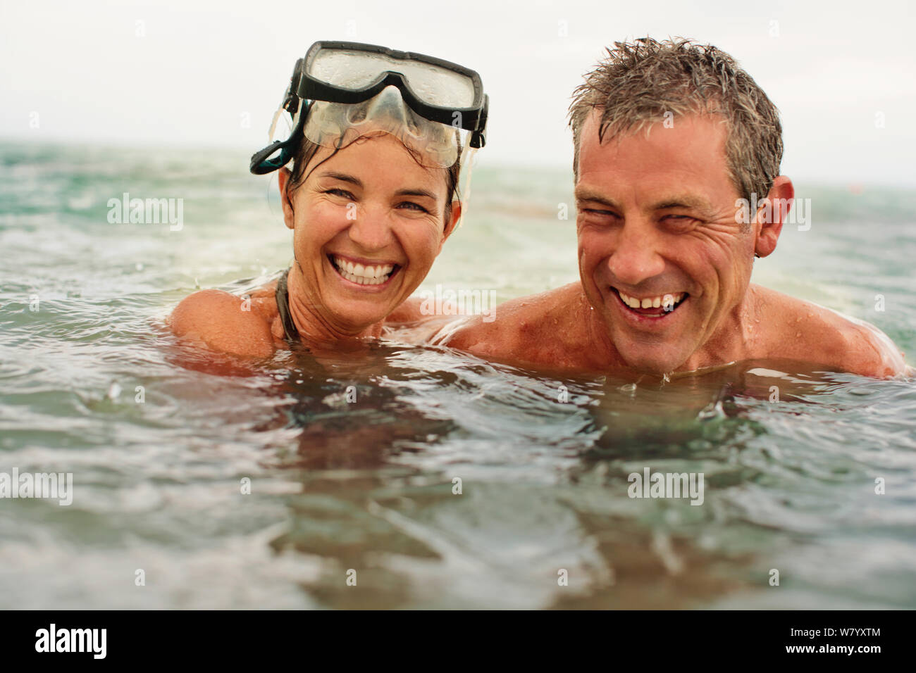 Portrait two men swimming in hi-res stock photography and images - Alamy