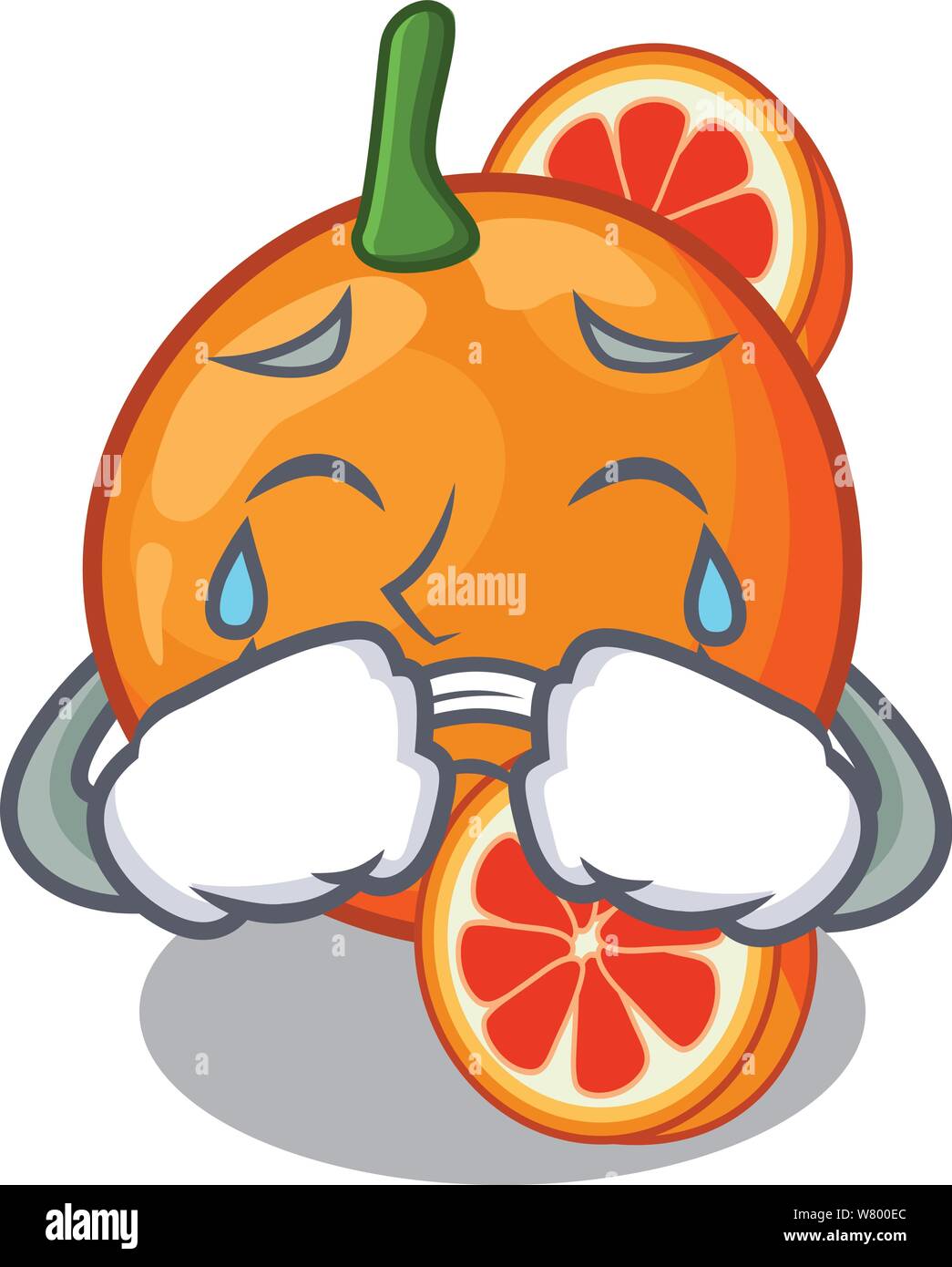 Crying orange blood in the cartoon shape Stock Vector Image & Art - Alamy