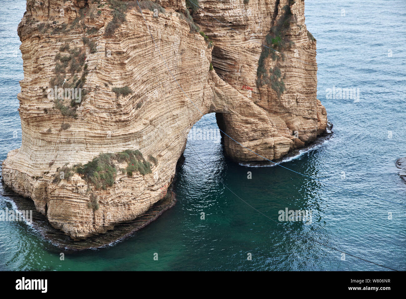 Pigeon cliffs on waterfront of Beirut, Lebanon Stock Photo - Alamy