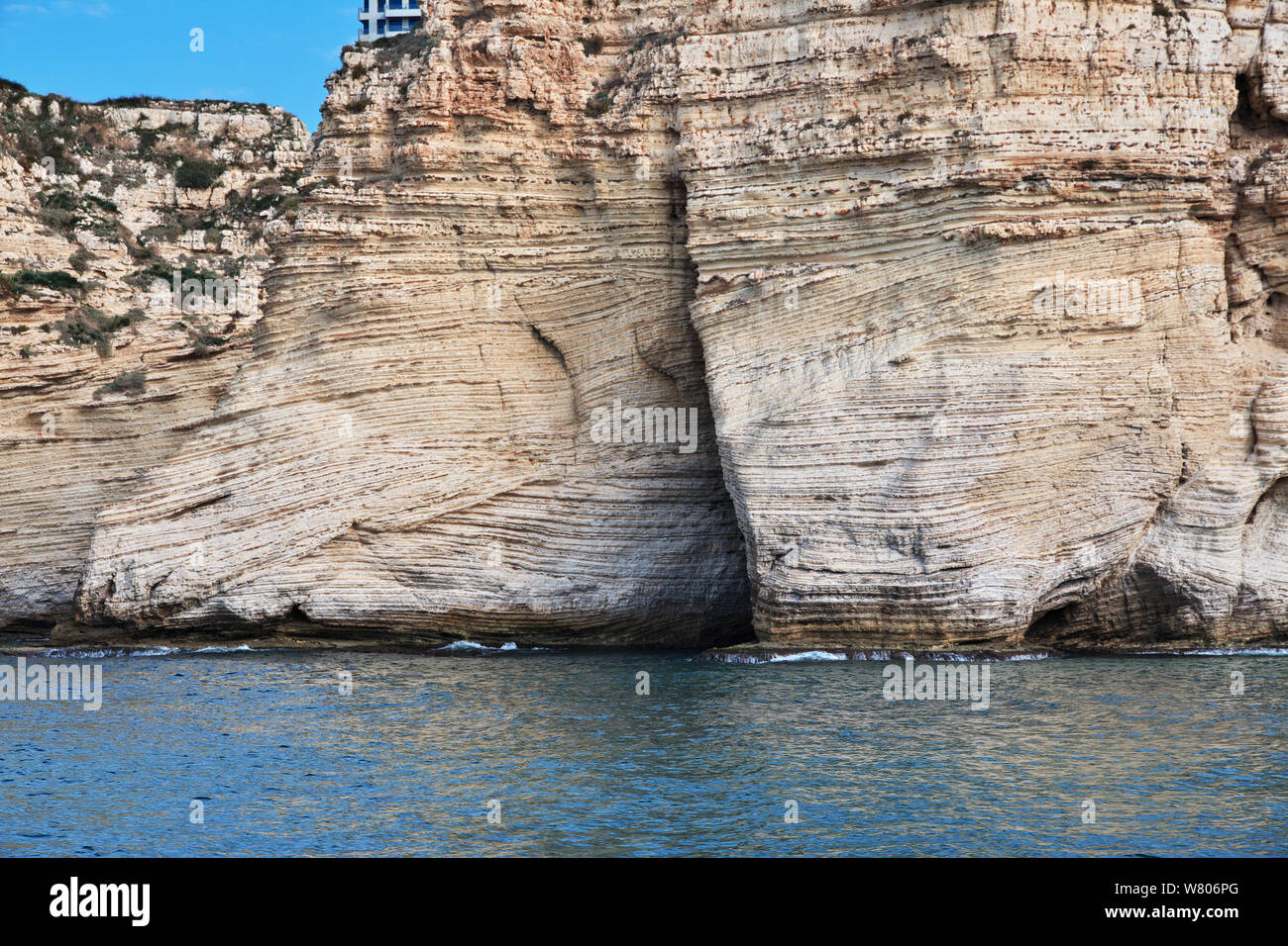 Pigeon cliffs on waterfront of Beirut, Lebanon Stock Photo - Alamy