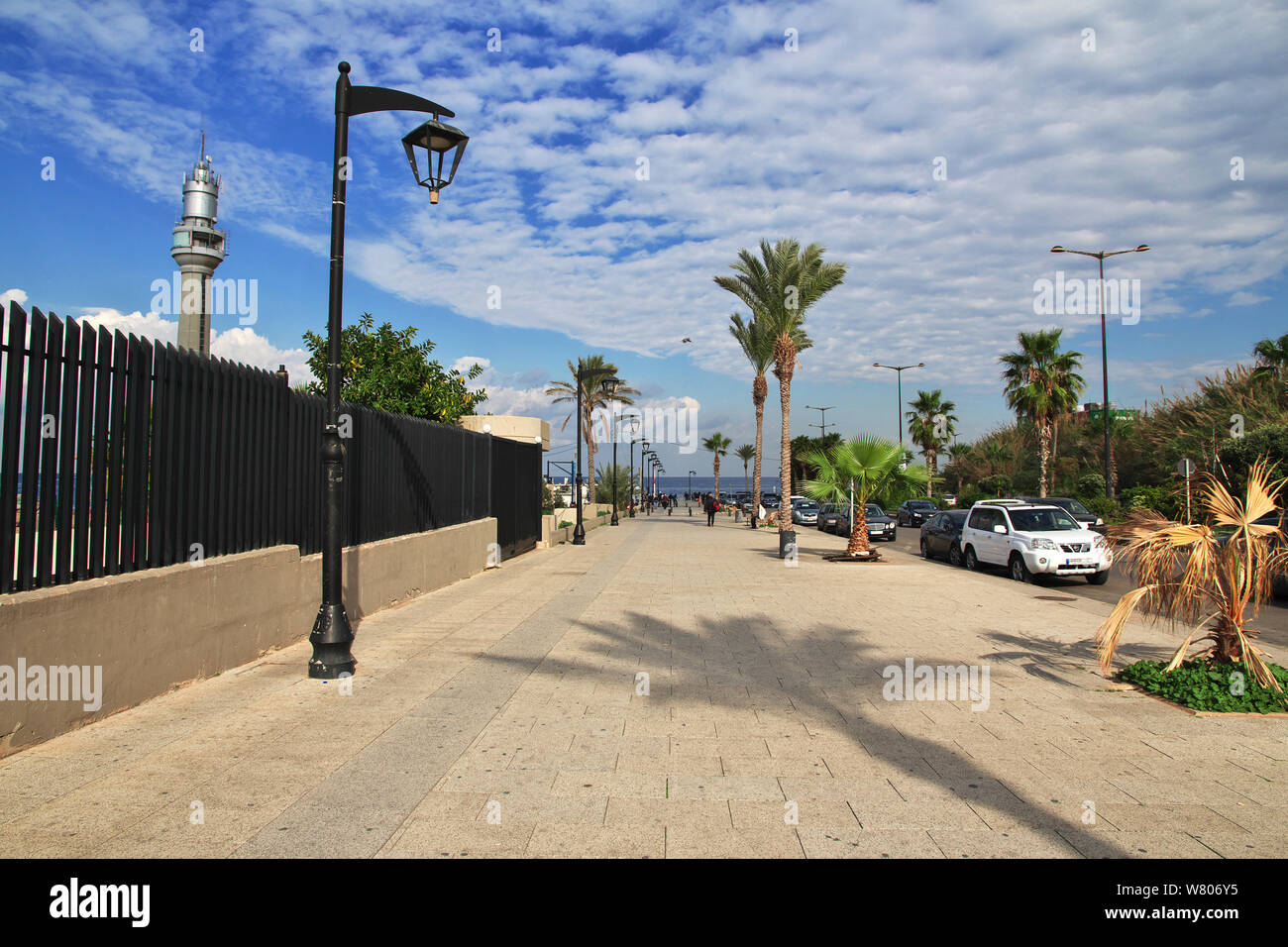 Beirut, Lebanon - 30 Dec 2017. The waterfront of Beirut, Lebanon Stock ...