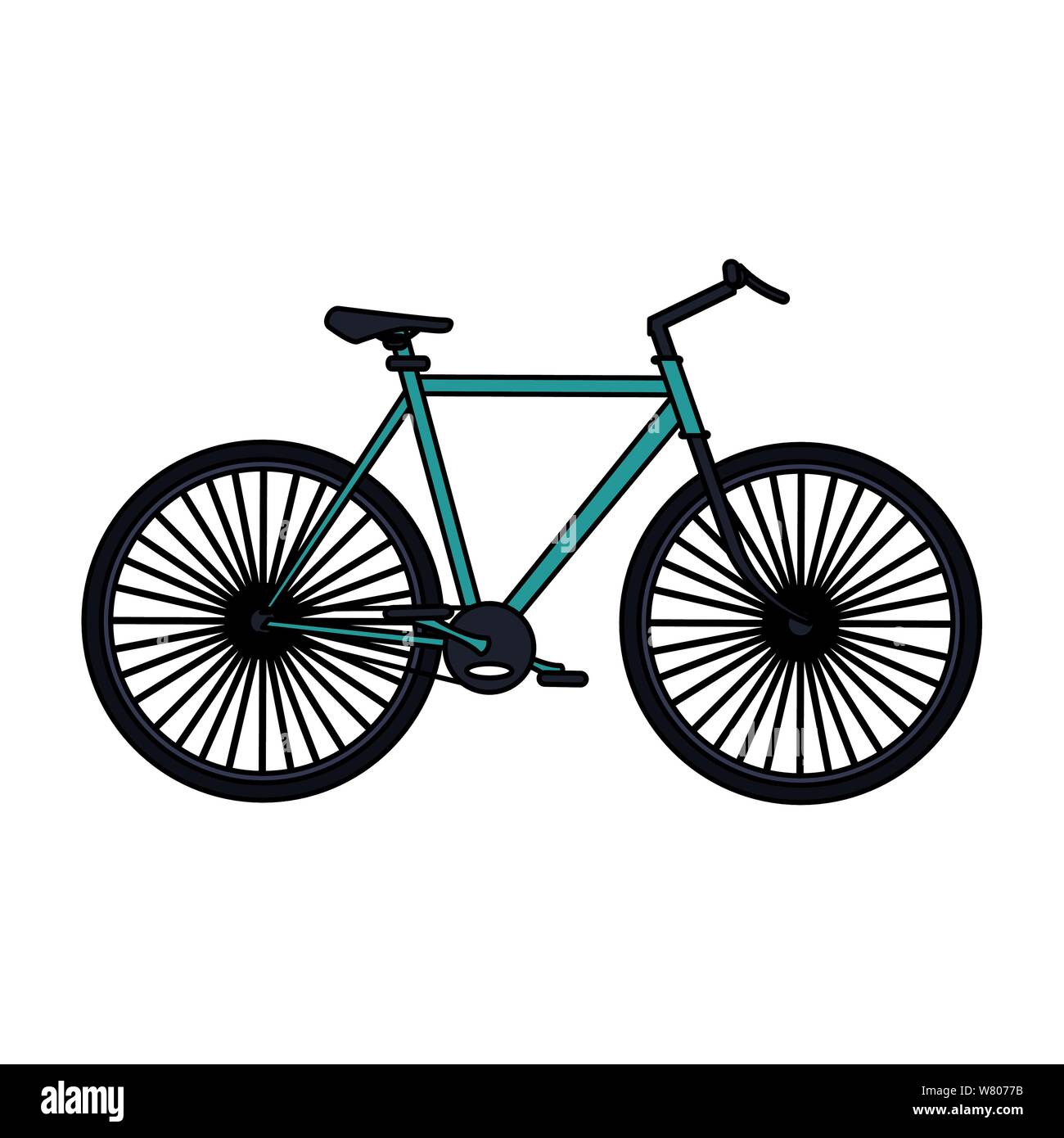 bike ride bicycle sport cartoon Stock Vector Image & Art - Alamy