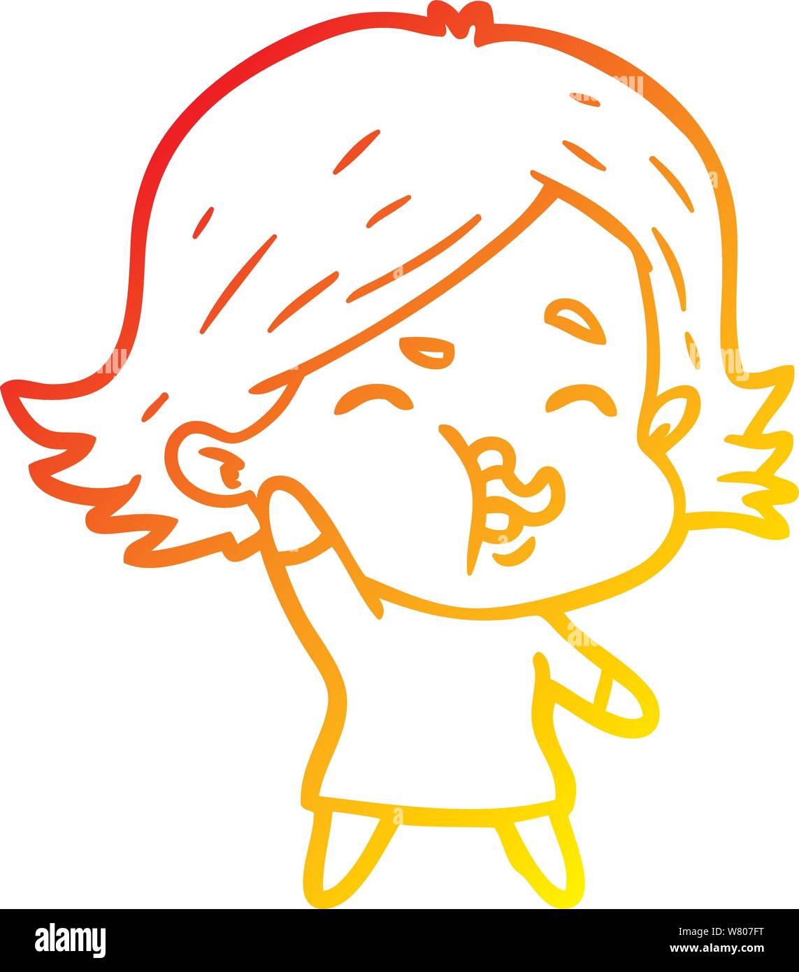 Illustration line drawing pulling hand hi-res stock photography and ...