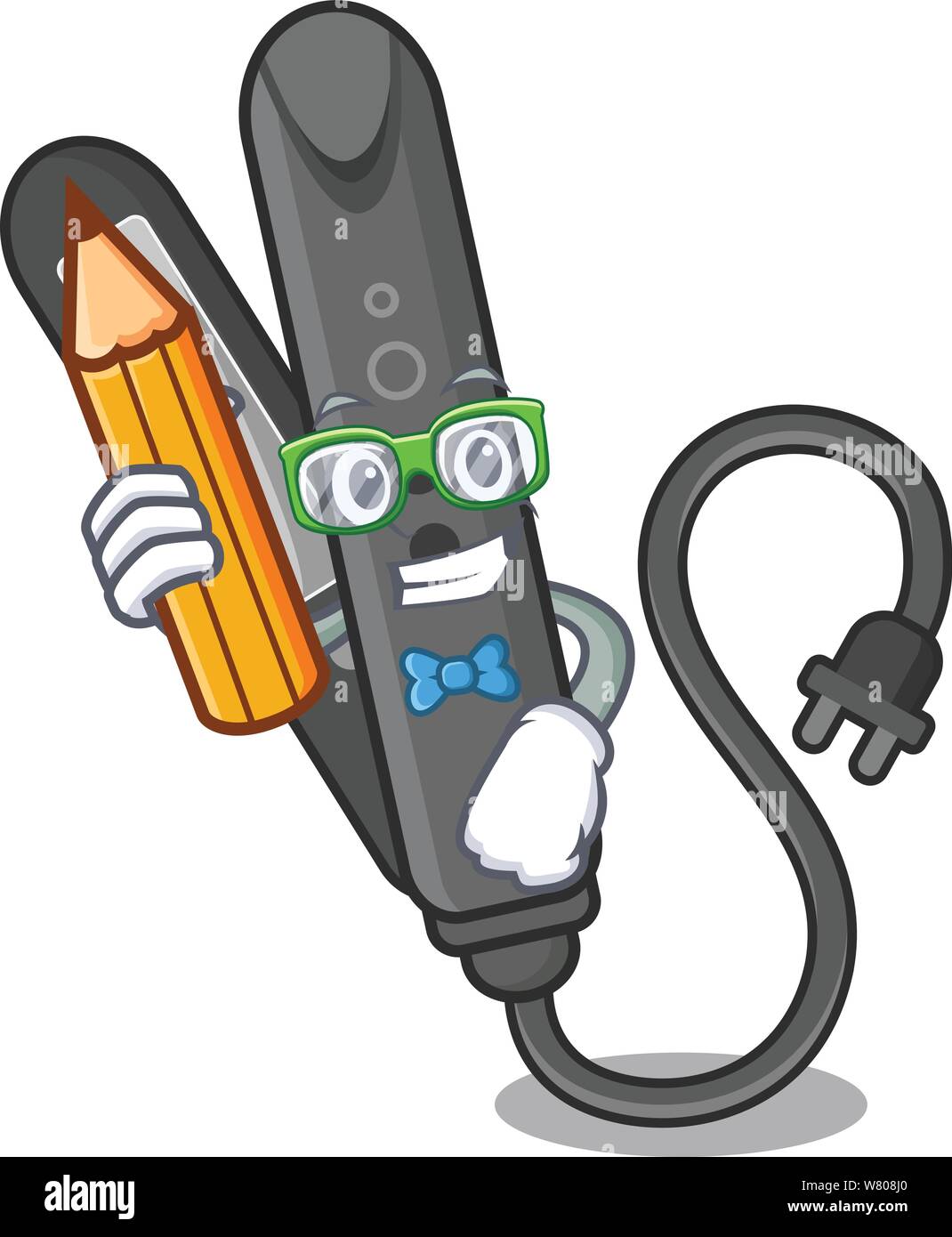 Student straightener on the table makeup cartoon Stock Vector Image ...