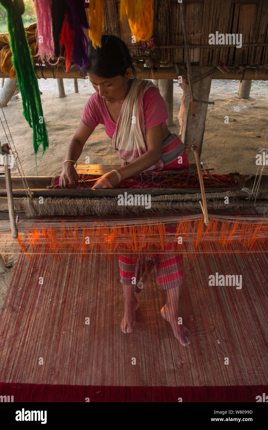 Woman weaving india hi-res stock photography and images - Alamy