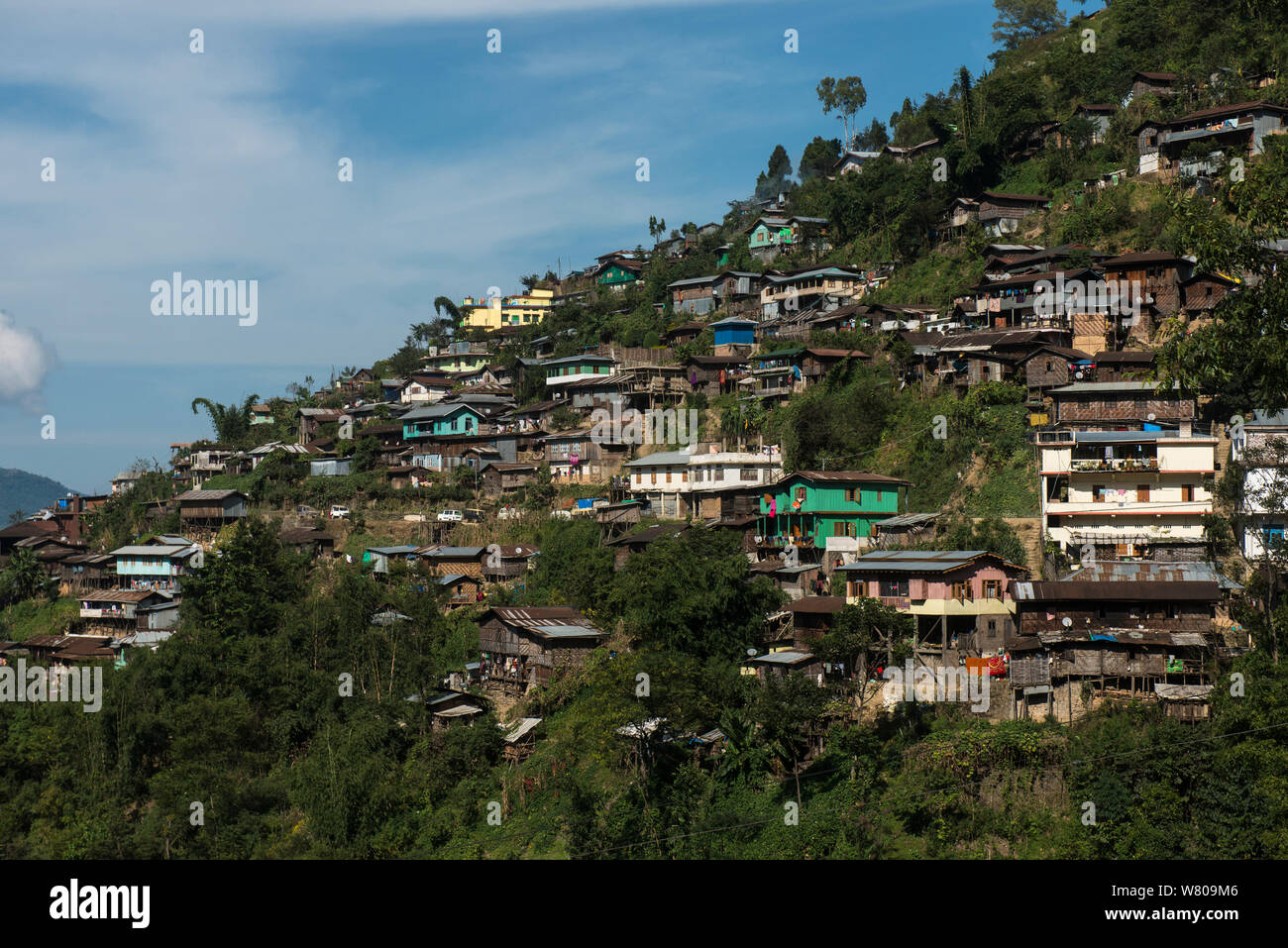 Tuensang Town, Tuensang district. Nagaland, North East India, October ...