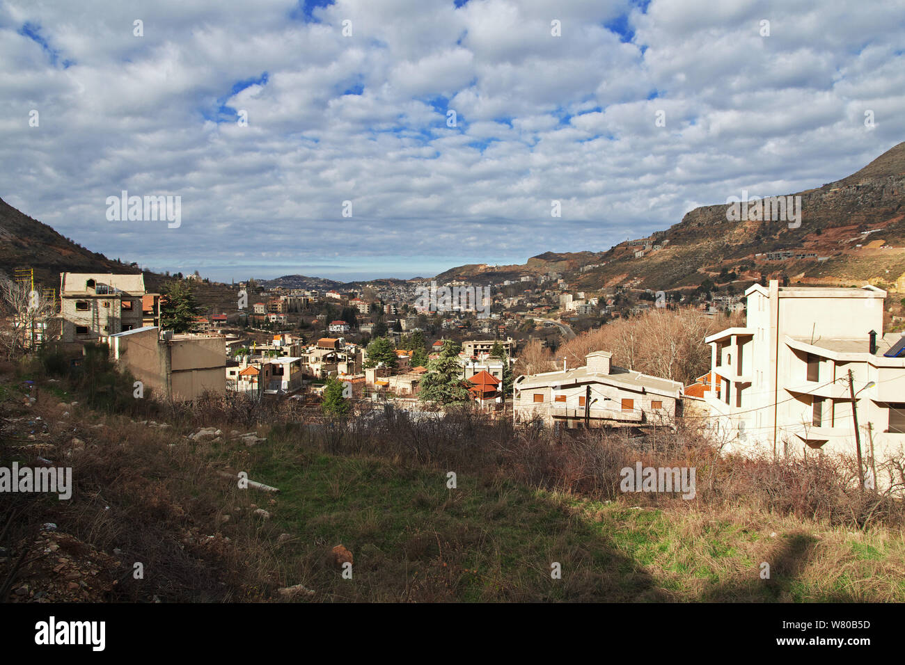 The lebanon village in the mountains Stock Photo - Alamy