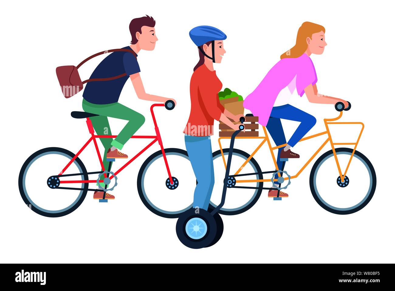 Wearing helmet on bike Cut Out Stock Images & Pictures - Alamy