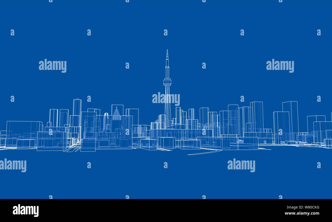 Outline city Stock Vector Images - Alamy