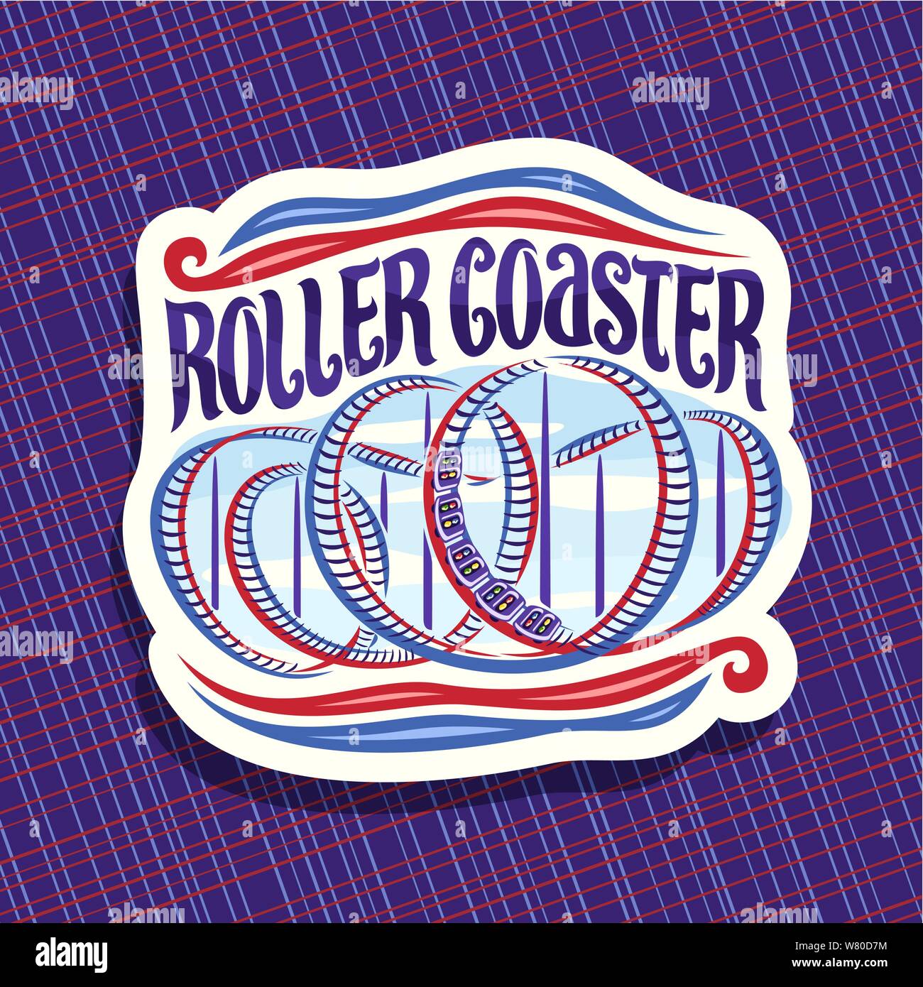 Vector logo for Roller Coaster Stock Vector Image & Art - Alamy