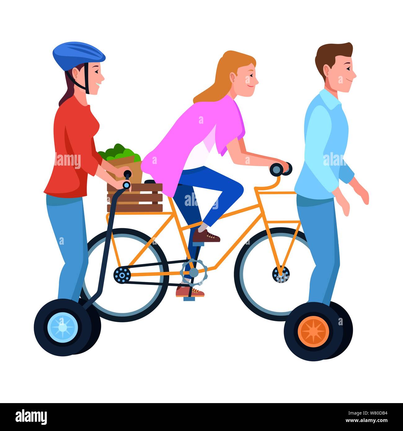 Wearing helmet on bike Cut Out Stock Images & Pictures - Alamy