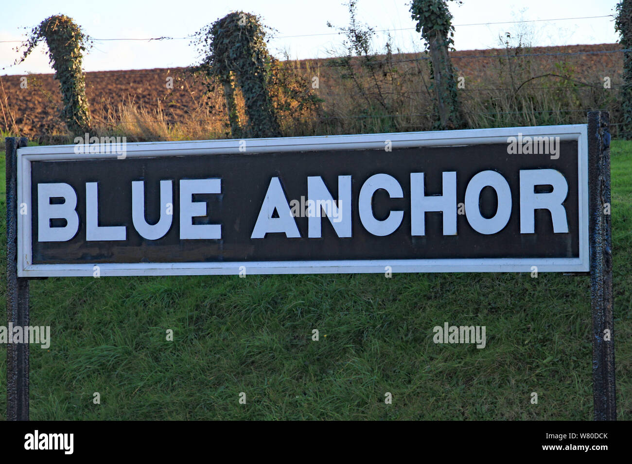 WEST SOMERSET RAILWAY, BLUE ANCHOR, SOMERSET - NOVEMBER 11TH 2012: The ...