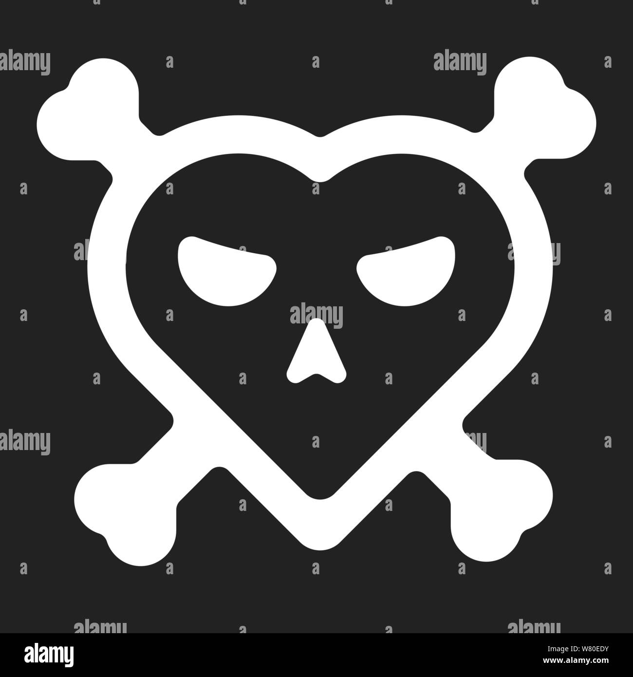 Pirate flag heart hi-res stock photography and images - Alamy