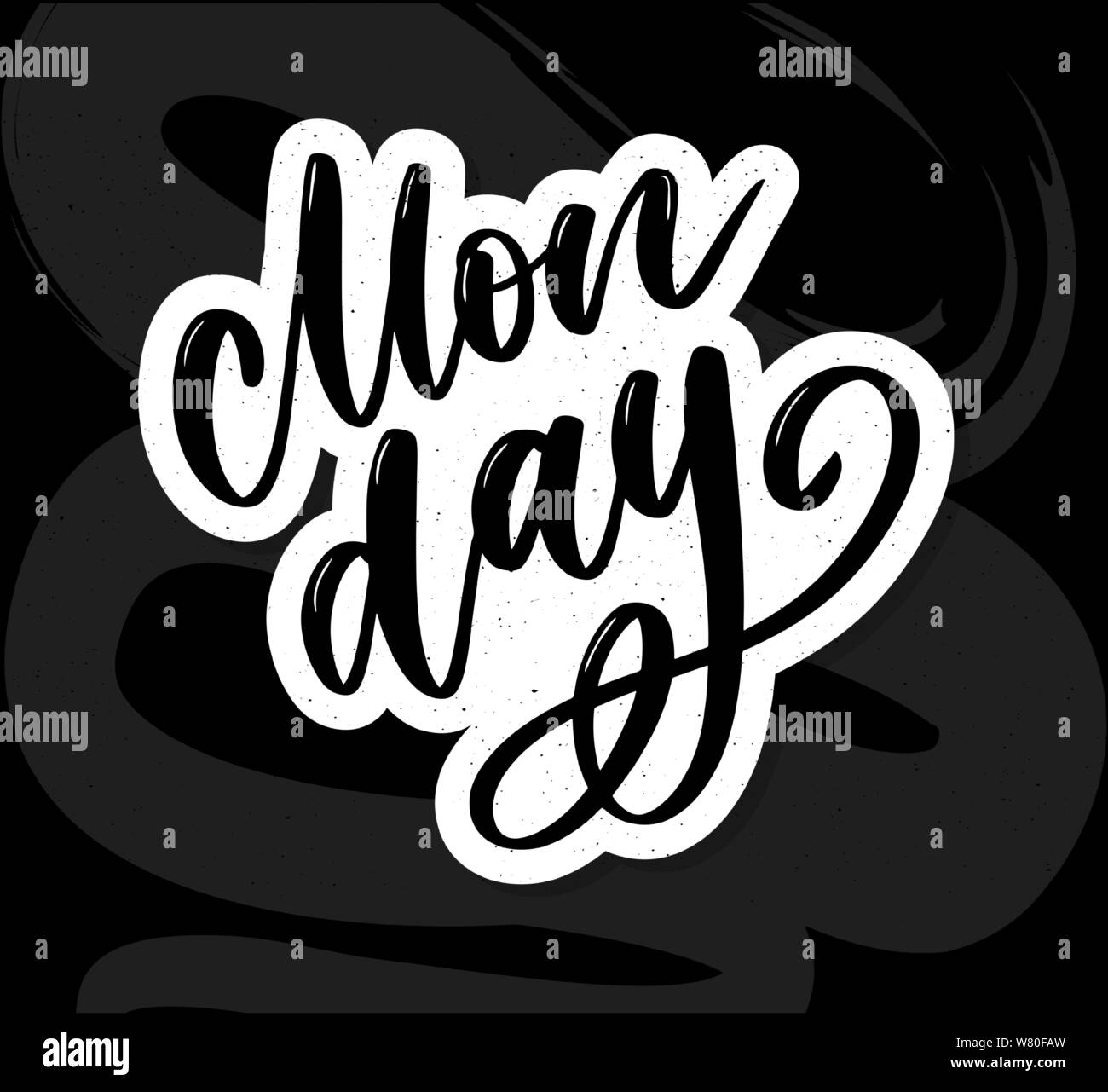 Monday - lettering design for posters, flyers, t-shirts, cards ...