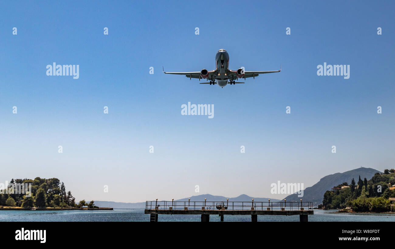 Corfu airport hi-res stock photography and images - Alamy