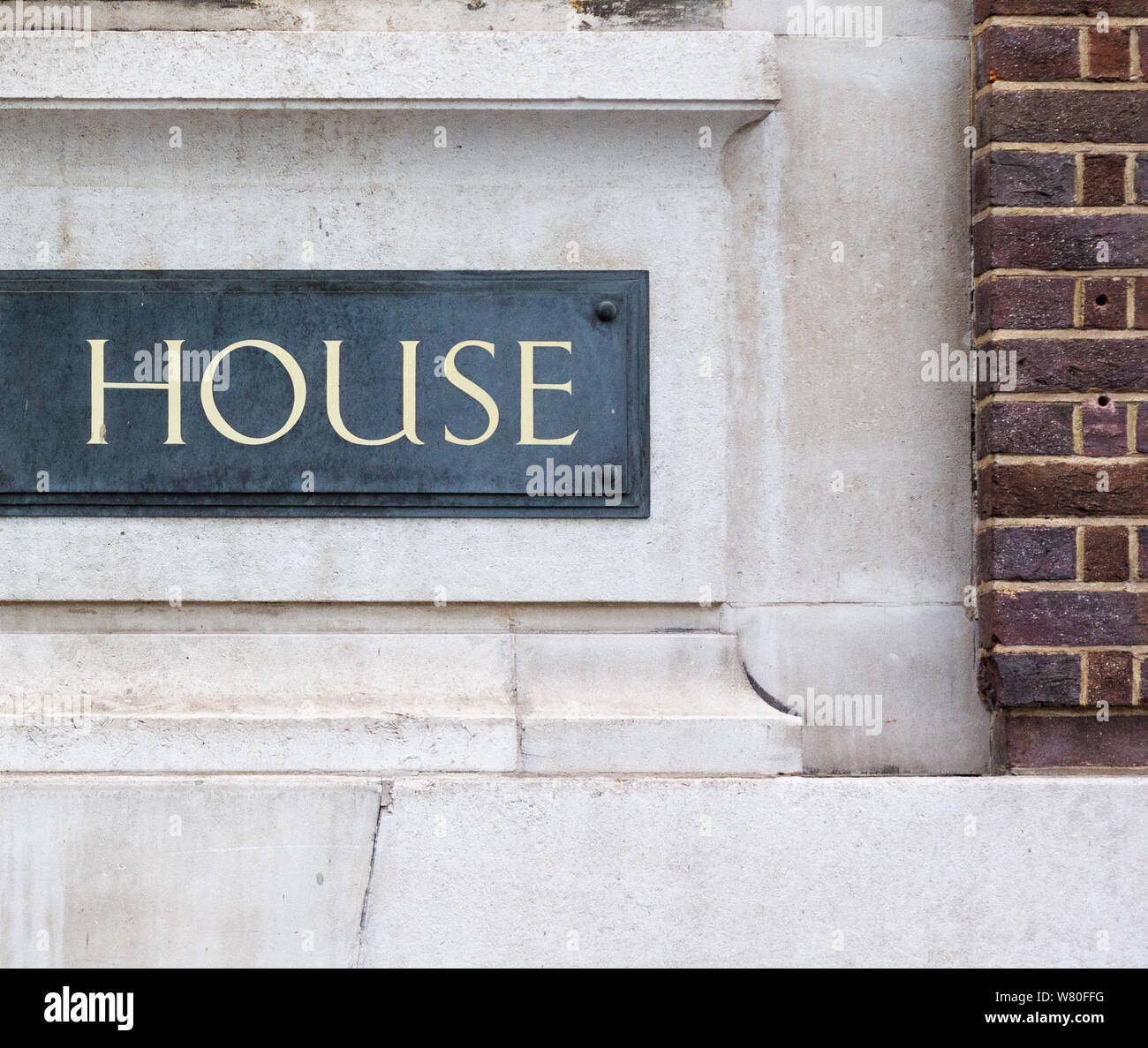 Old house name plate hi-res stock photography and images - Alamy