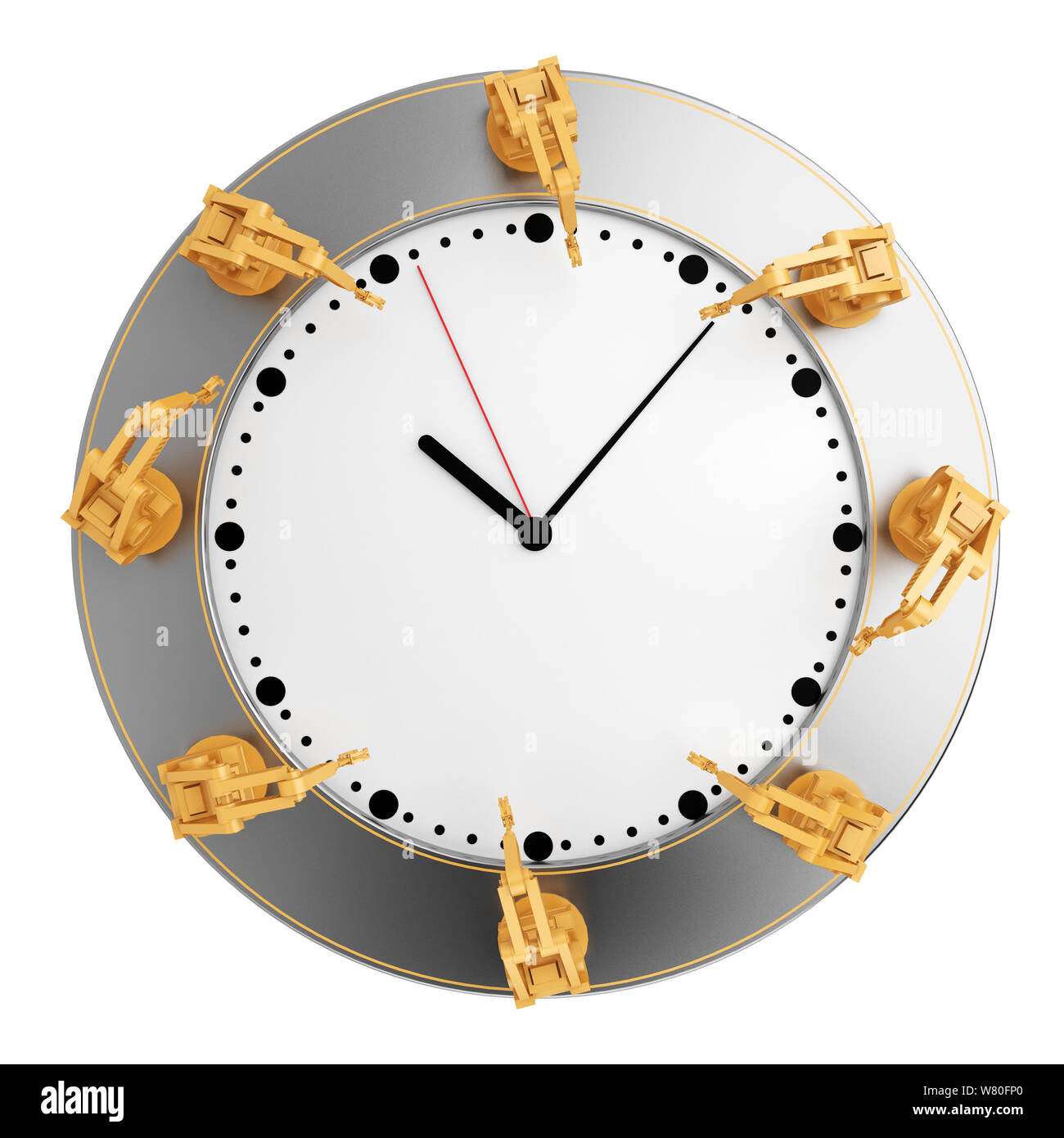 Working time Cut Out Stock Images & Pictures - Alamy