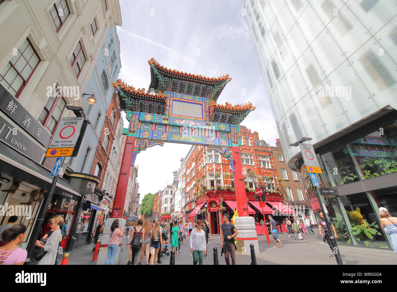 People visit Chinatown in Soho London UK Stock Photo - Alamy