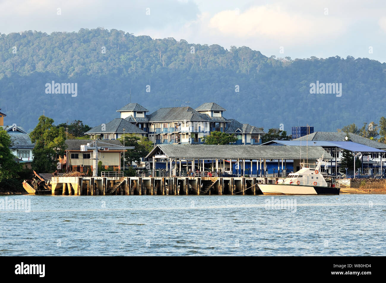 Boats at harbour Stock Photo - Alamy