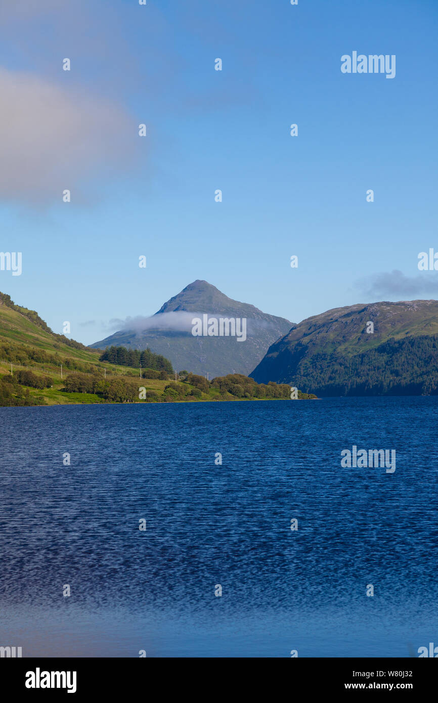 The distinctive shape of Ben Stack seen from Loch More Sutherland ...