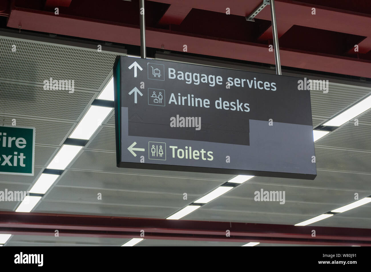 Airport terminal information sign Stock Photo - Alamy
