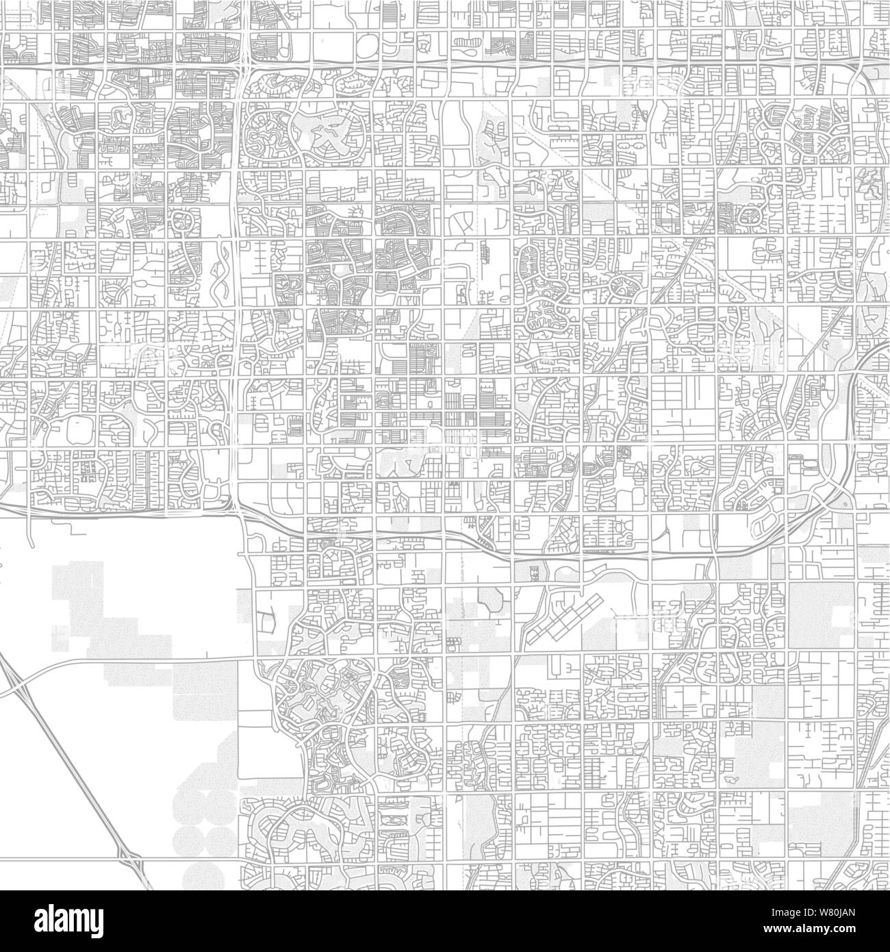 Chandler, Arizona, USA, bright outlined vector map with bigger and ...