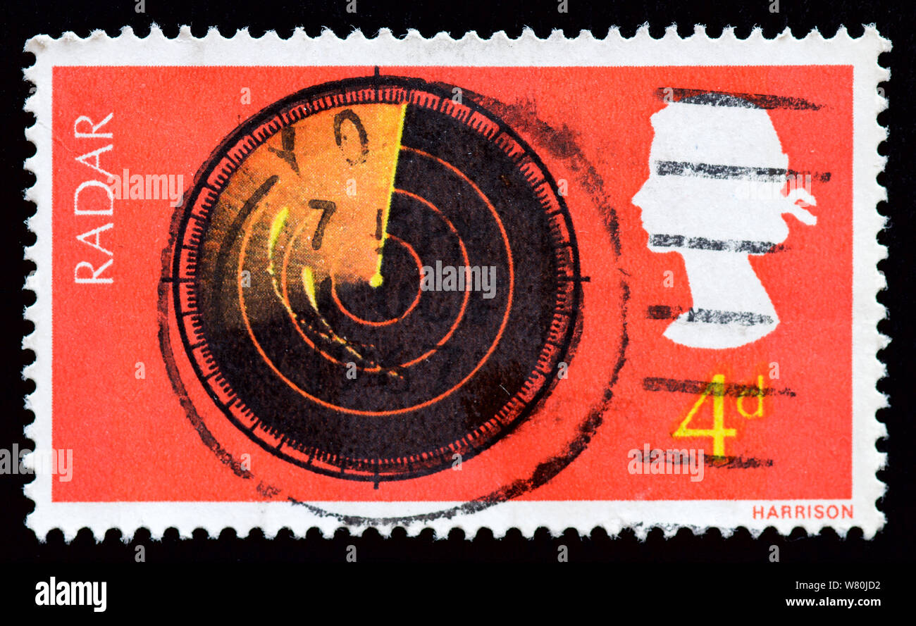 Great Britain Postage Stamp - Radar Stock Photo - Alamy