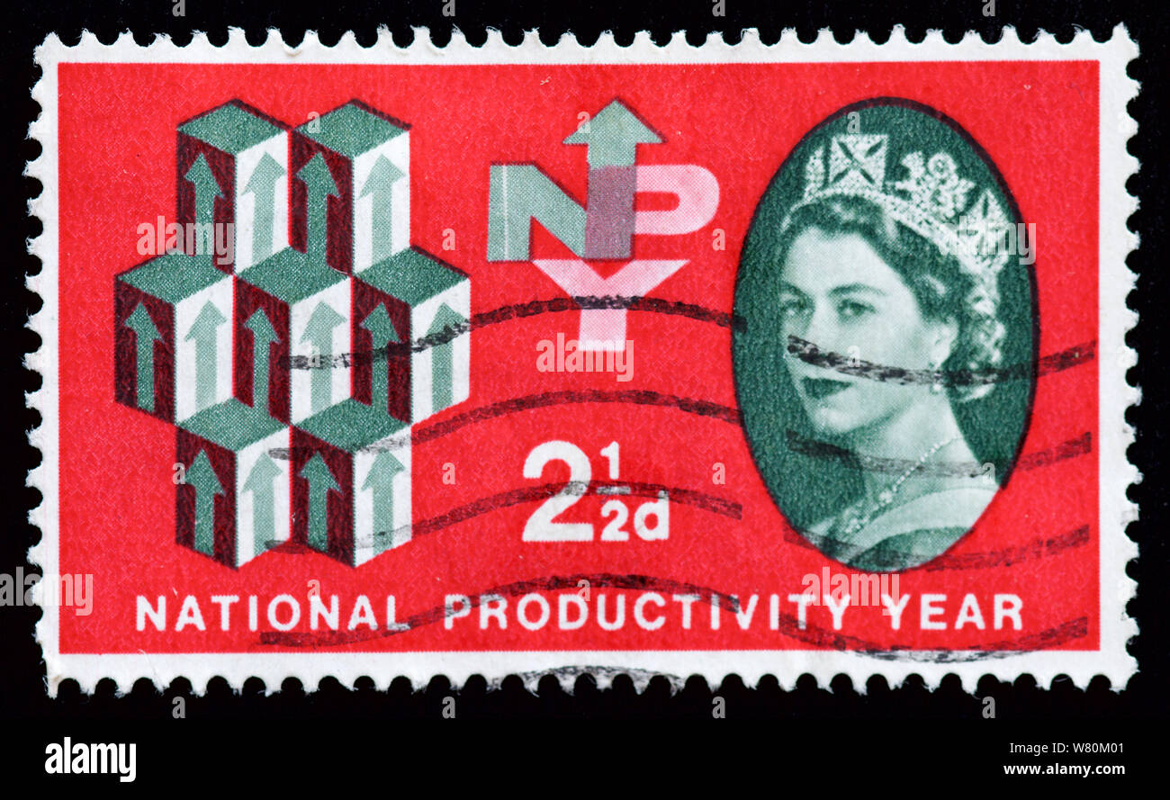 Great Britain Postage Stamp - National Productivity Year Stock Photo ...