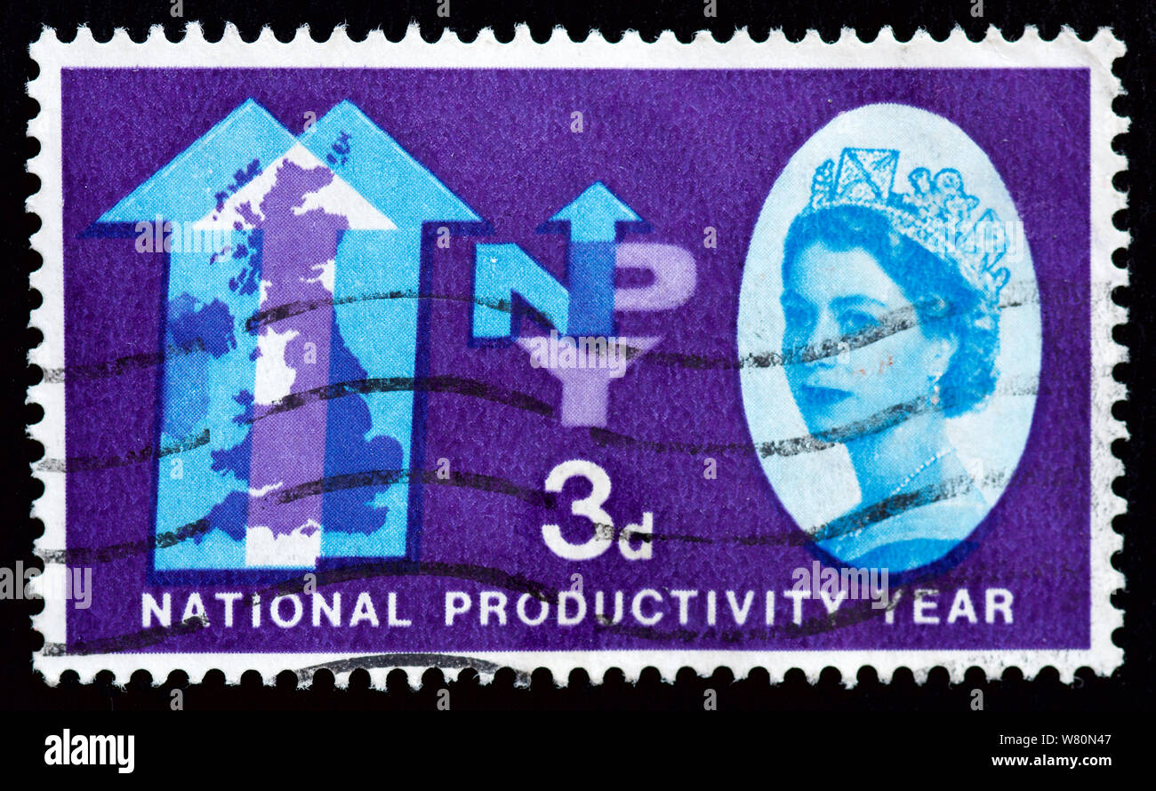 Great Britain Postage Stamp - National Productivity Year Stock Photo ...
