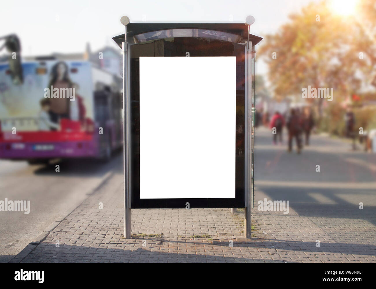 Bus stop poster hi-res stock photography and images - Alamy