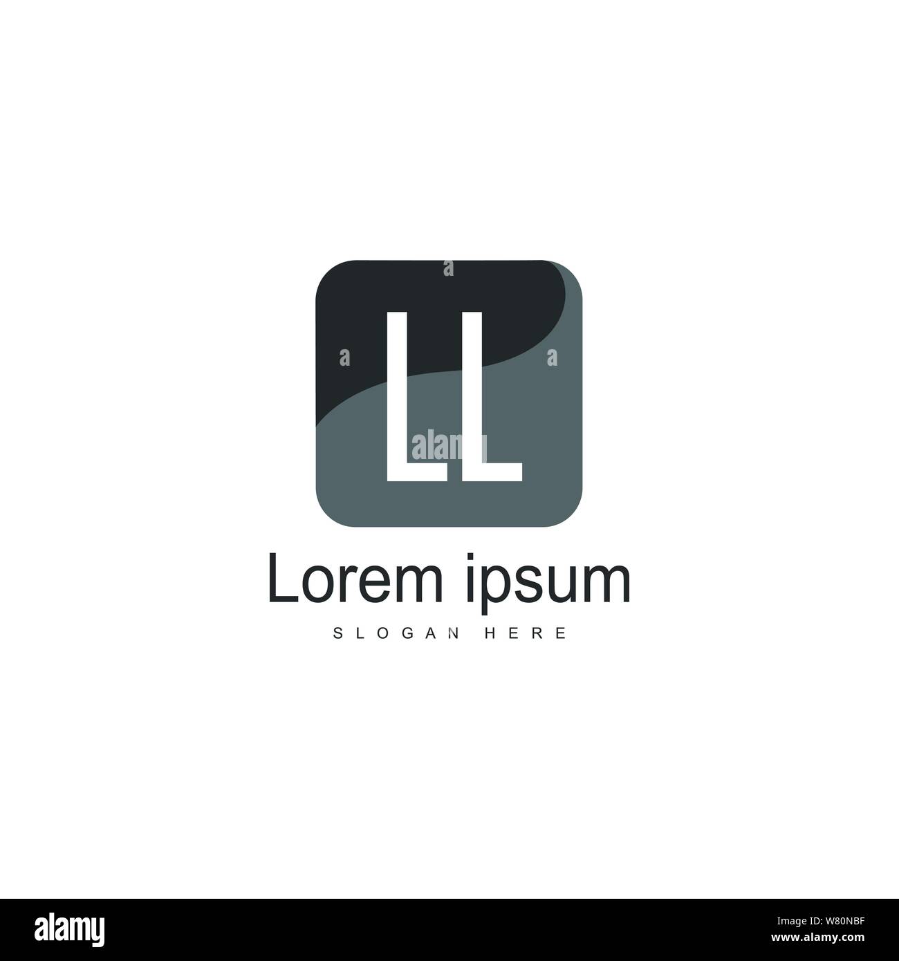 Initial LL logo template with modern frame. Minimalist LL letter logo ...