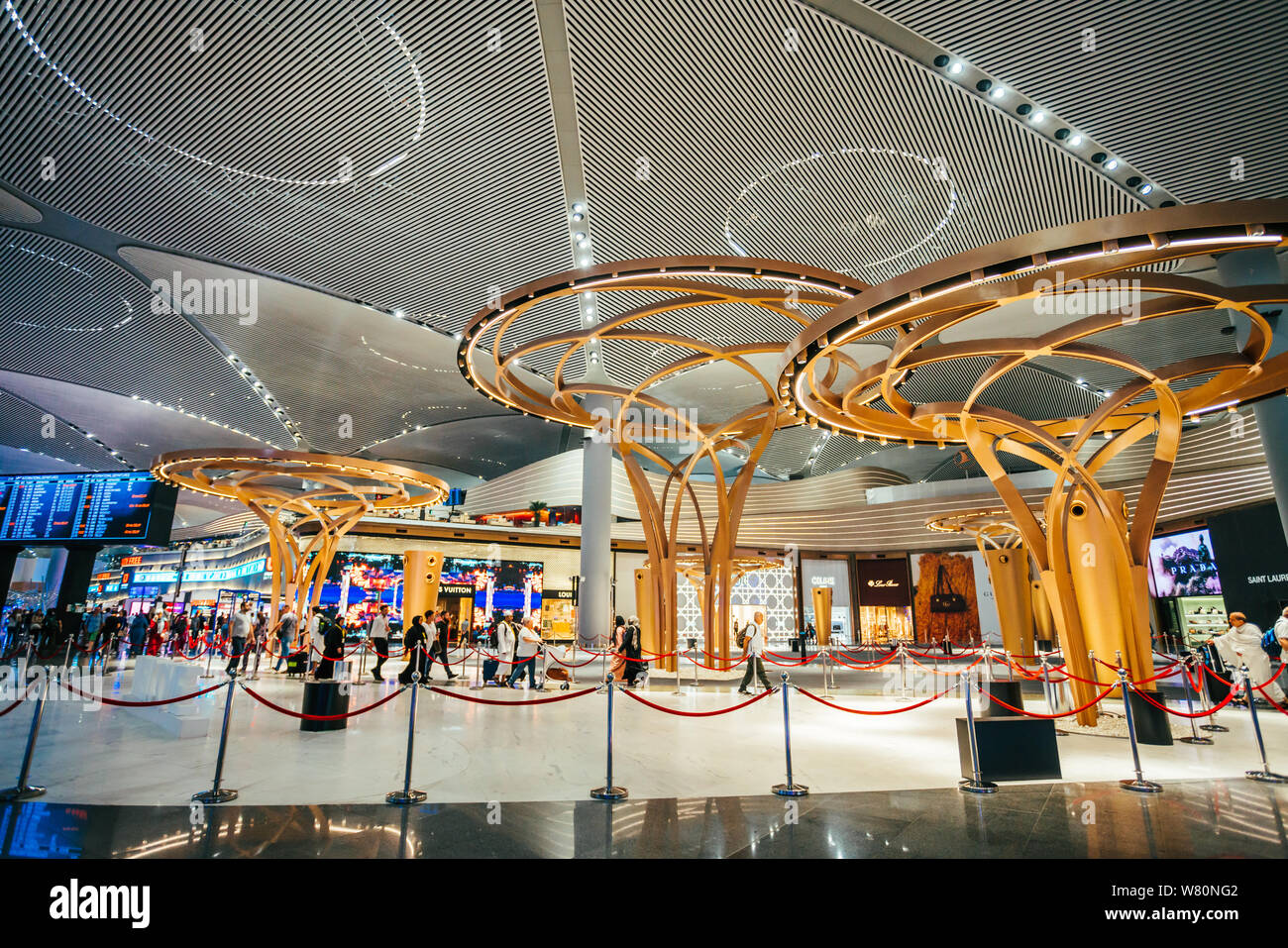 ISTANBUL,TURKEY,AUGUST 02, 2019: Interior view of the Istanbul new ...