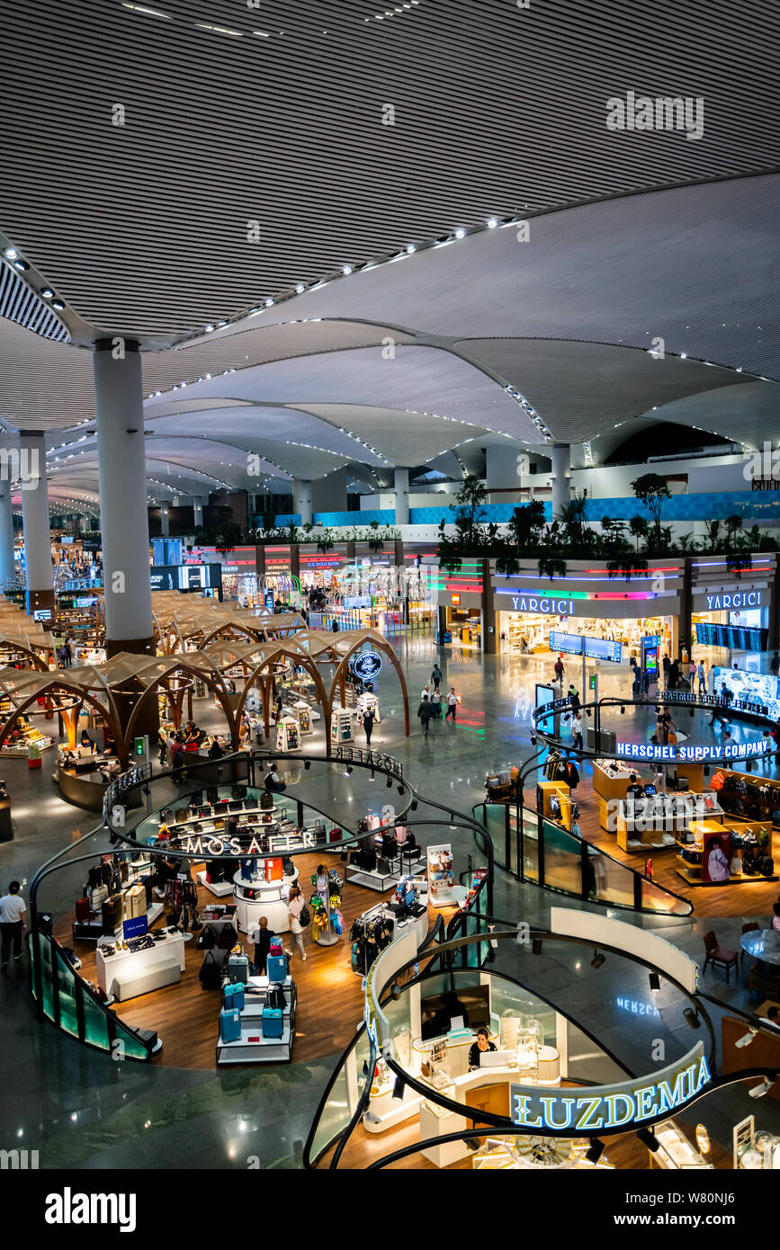 ISTANBUL,TURKEY,AUGUST 02, 2019: Interior view of the Istanbul new ...