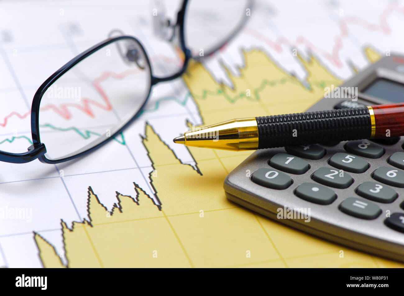 financial chart of stock market Stock Photo - Alamy
