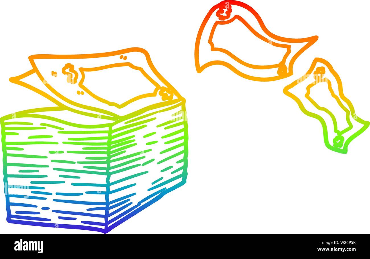 Money blowing away Stock Vector Images - Alamy