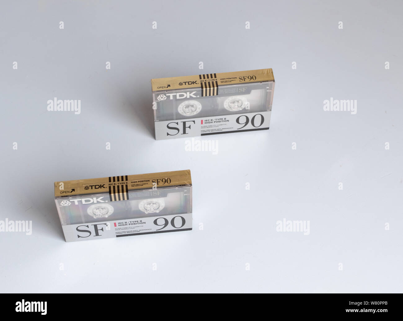 Two still sealed TDK C90 vintage cassettes Stock Photo - Alamy