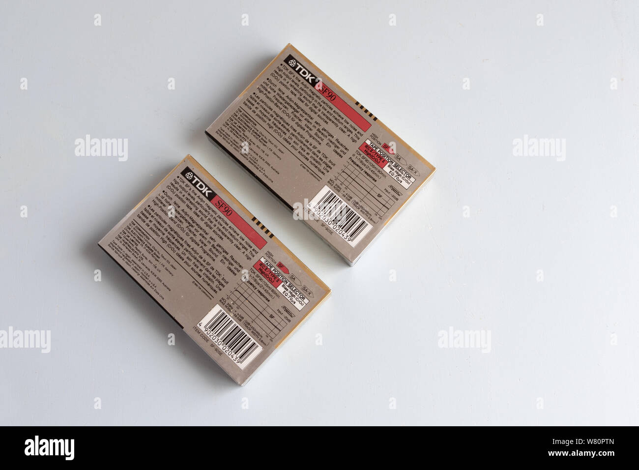Two still sealed TDK C90 vintage cassettes Stock Photo - Alamy