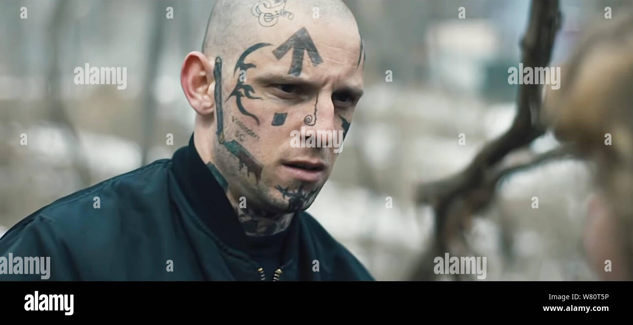USA. Jamie Bell in a scene from the ©A24 new movie: Skin (2019). Plot ...