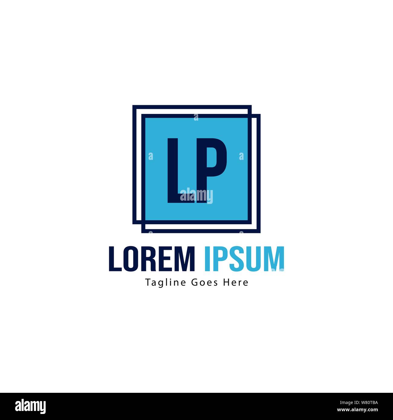 Initial LQ logo template with modern frame. Minimalist LQ letter logo ...