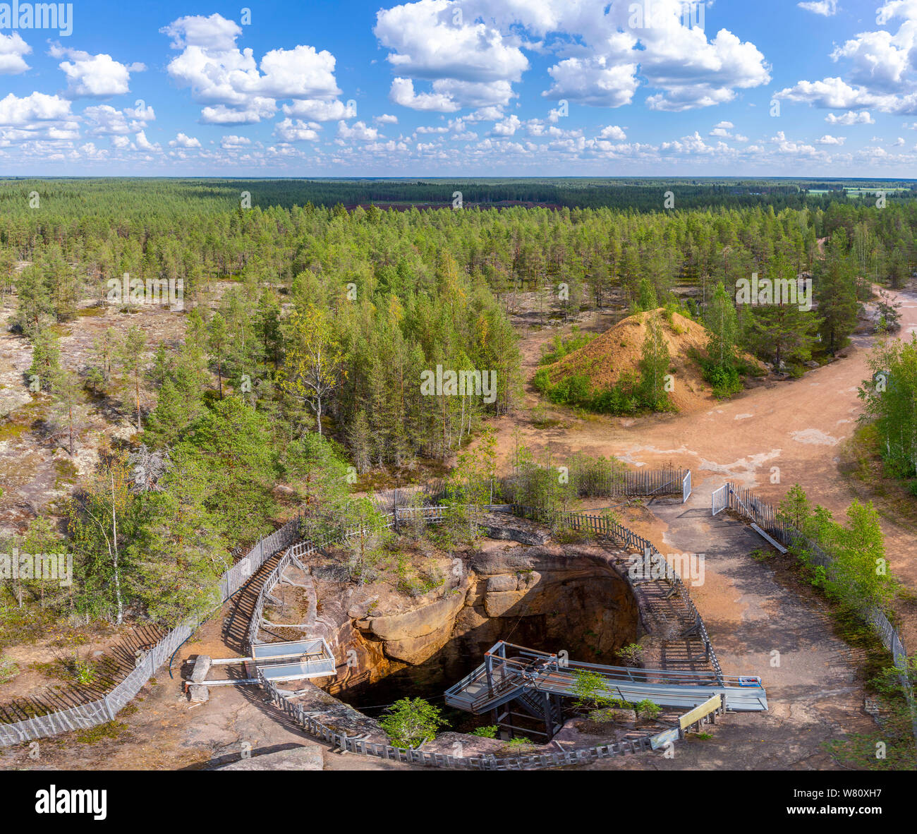 An eroded cavity The Devils Nest in Southern Finland, the deepest earth ...